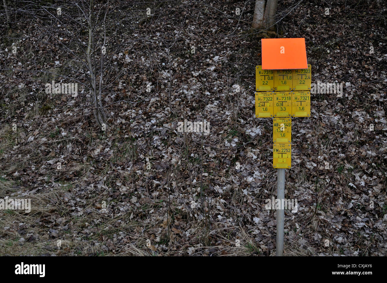 Position signs for canalisation hi-res stock photography and images - Alamy