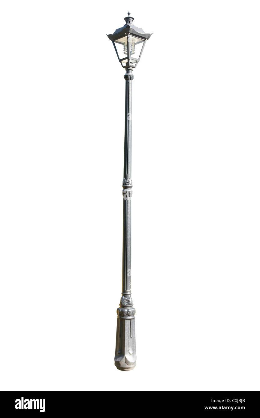 lamp post . street lampost. streetlight collection. isolated on white ...