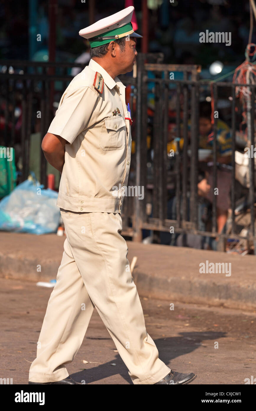 Police officer, Vientiane, Laos Stock Photo - Alamy