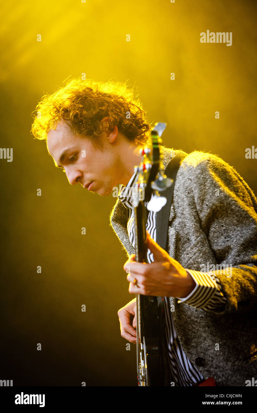 Mystery Jets performing on stage at the Eden Sessions at the Eden ...