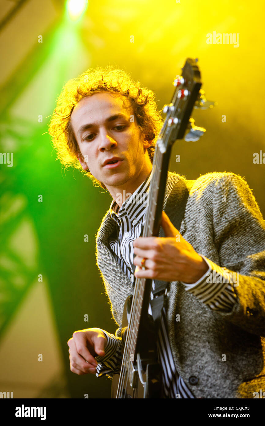 Mystery Jets performing on stage at the Eden Sessions at the Eden ...