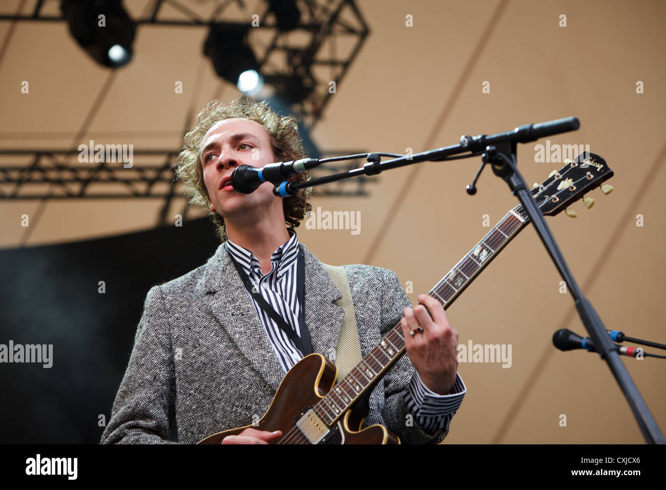 Mystery Jets performing on stage at the Eden Sessions at the Eden ...