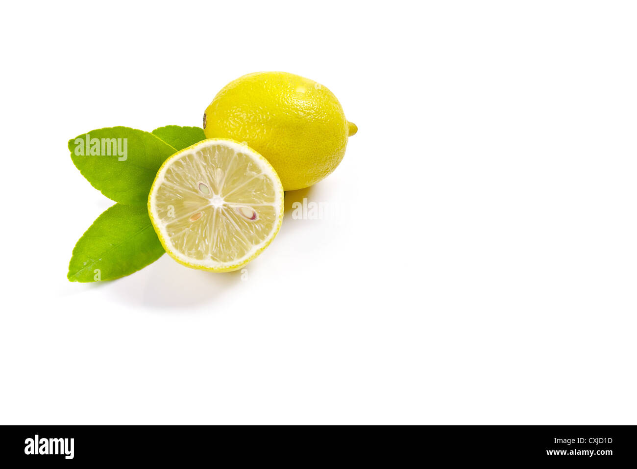 Background slices yellow lemons Cut Out Stock Images & Pictures - Alamy