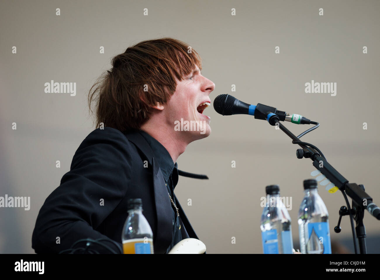 Mystery Jets performing on stage at the Eden Sessions at the Eden ...
