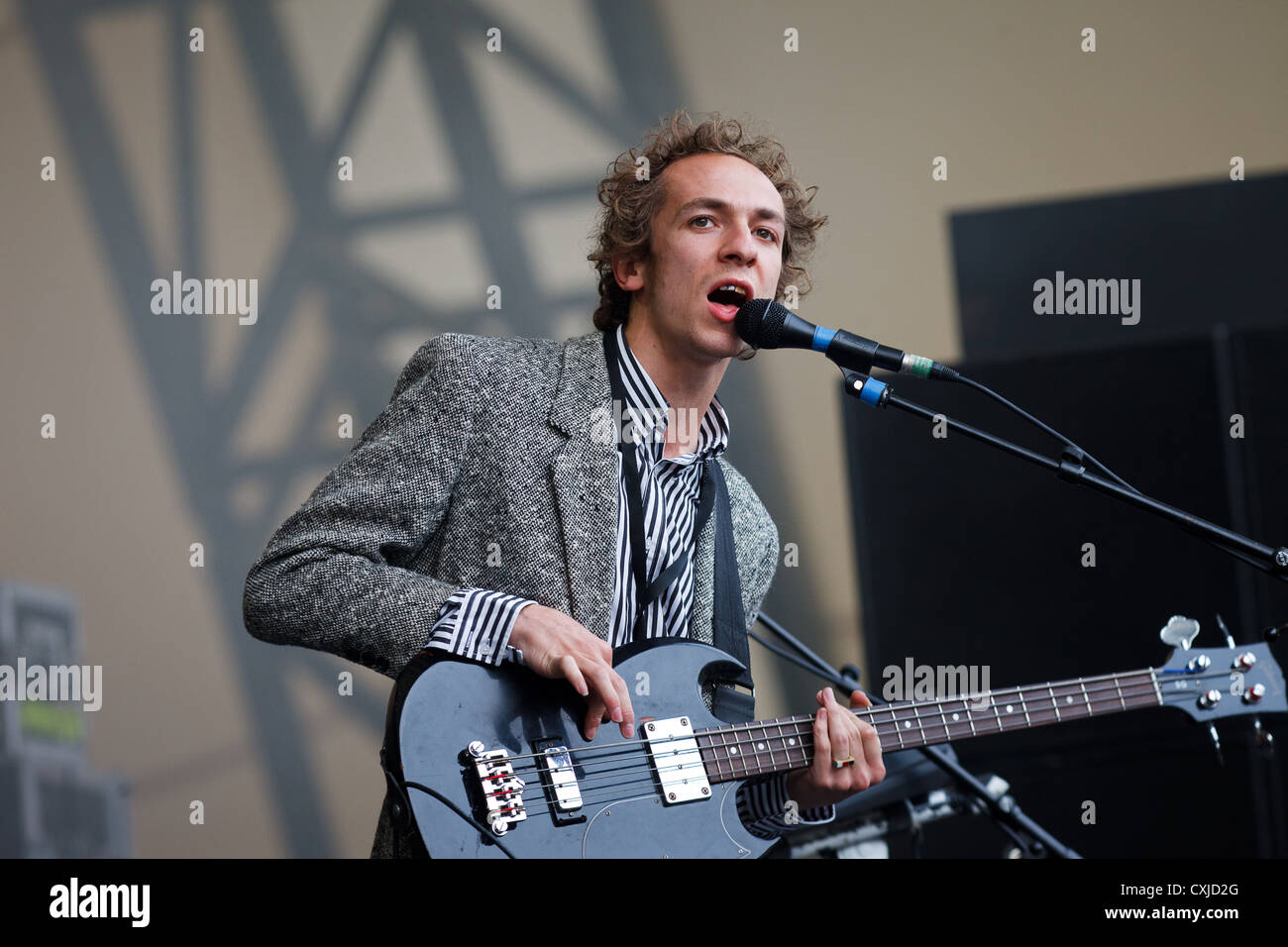 Mystery Jets performing on stage at the Eden Sessions at the Eden ...
