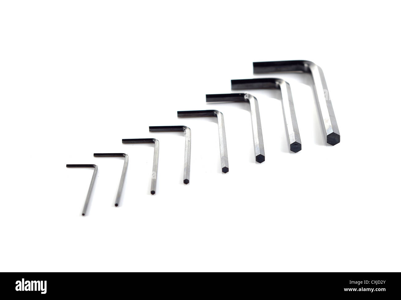 Hexagon Wrench Set - Allen Stock Photo - Alamy