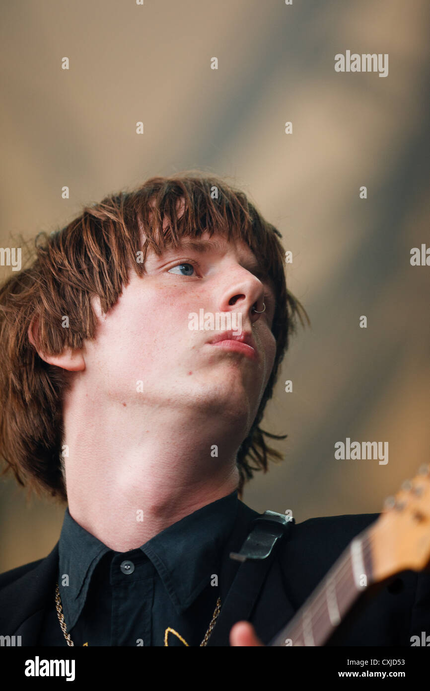 Mystery Jets performing on stage at the Eden Sessions at the Eden ...