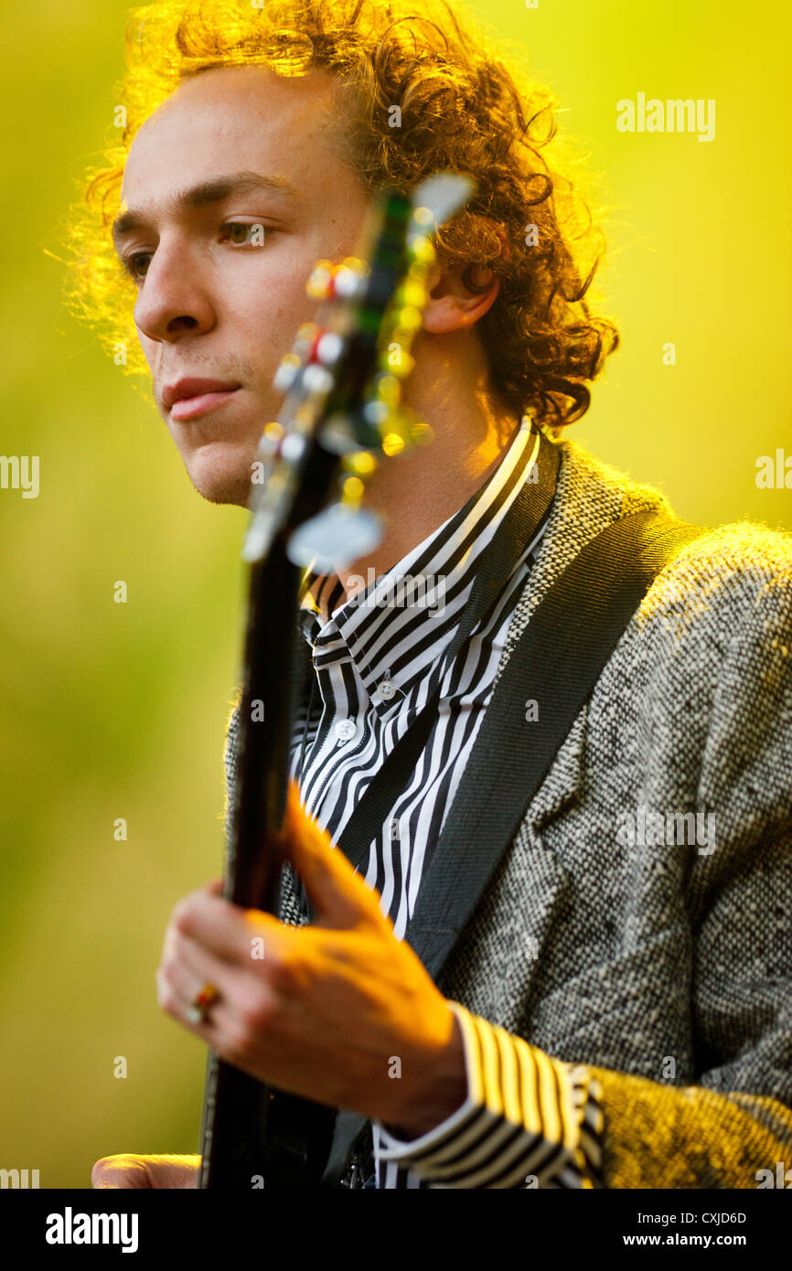 Mystery Jets performing on stage at the Eden Sessions at the Eden ...