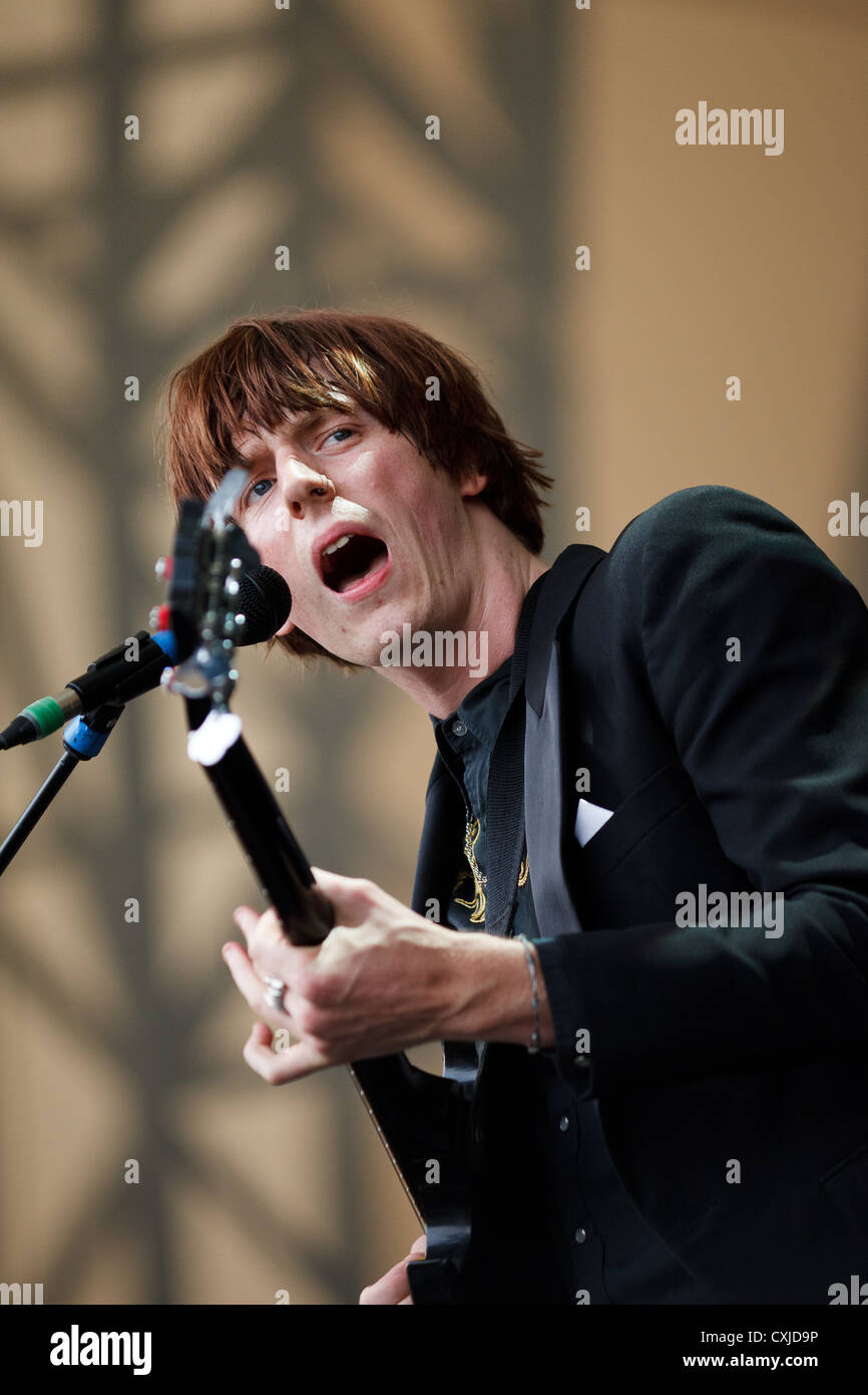 Mystery Jets performing on stage at the Eden Sessions at the Eden ...