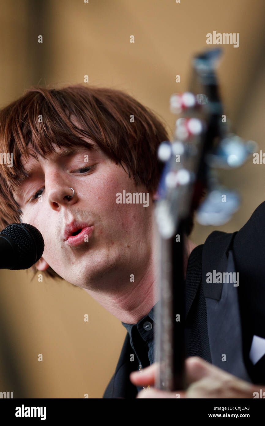 Mystery Jets performing on stage at the Eden Sessions at the Eden ...
