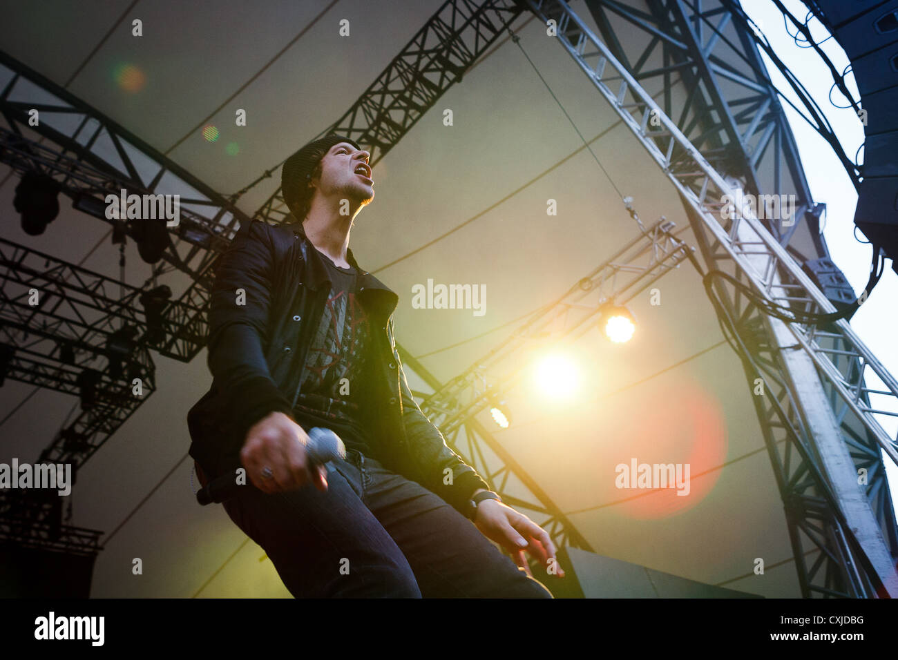 Pendulum on stage at the Eden Sessions at The Eden Project, Cornwall in ...