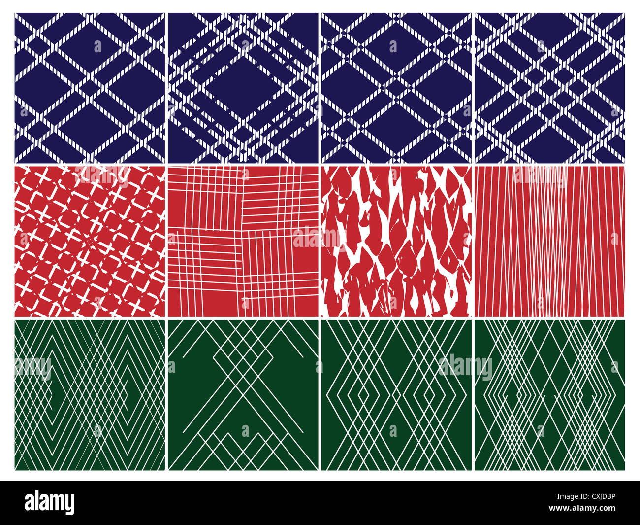 Repeating Patterns Set Stock Photo - Alamy