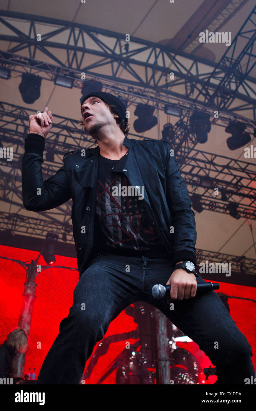 Pendulum on stage at the Eden Sessions at The Eden Project, Cornwall in ...