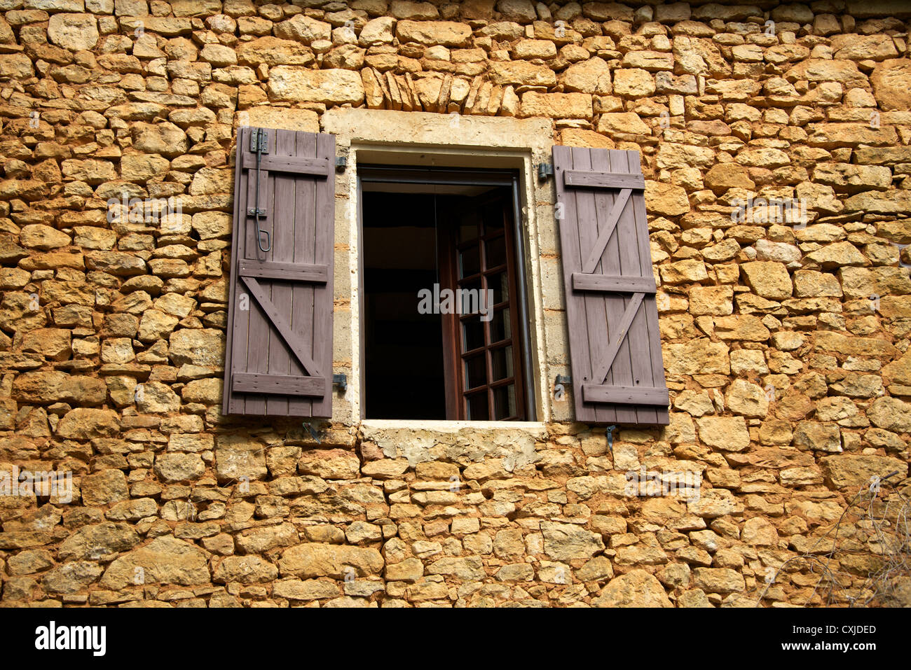 Shuttered window looking out hi-res stock photography and images - Alamy