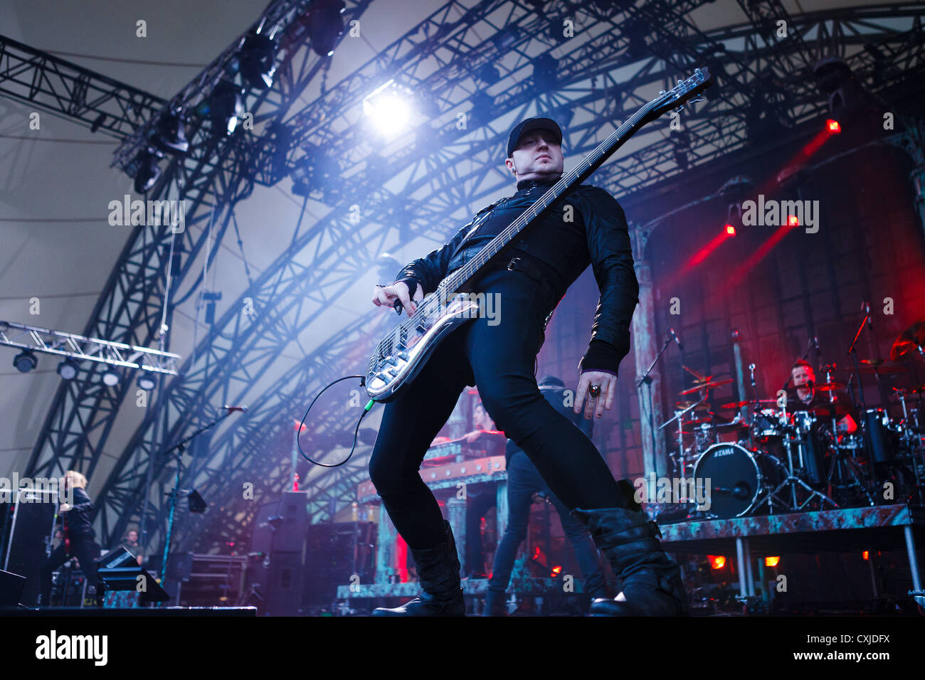 Pendulum on stage at the Eden Sessions at The Eden Project, Cornwall in ...