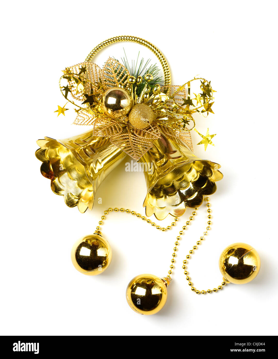 Golden bow star bell hi-res stock photography and images - Alamy
