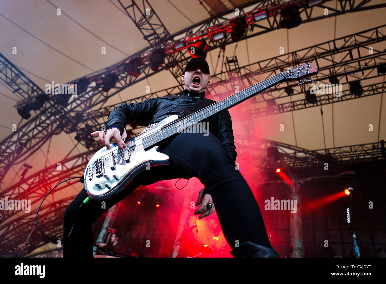 Pendulum on stage at the Eden Sessions at The Eden Project, Cornwall in ...