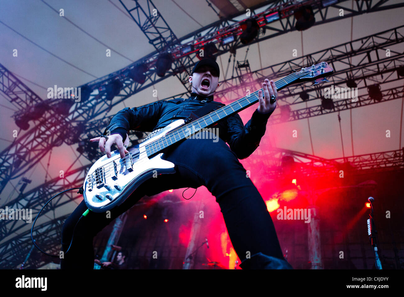 Pendulum on stage at the Eden Sessions at The Eden Project, Cornwall in ...