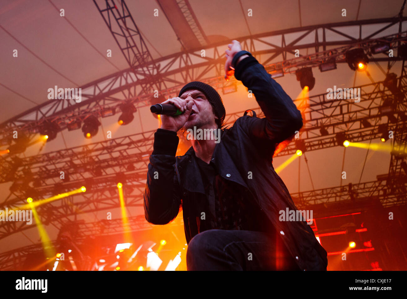 Pendulum on stage at the Eden Sessions at The Eden Project, Cornwall in ...
