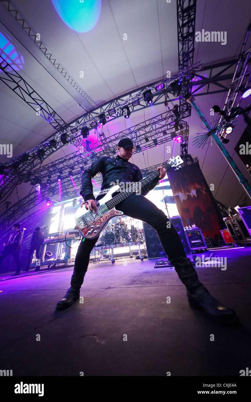 Pendulum on stage at the Eden Sessions at The Eden Project, Cornwall in ...