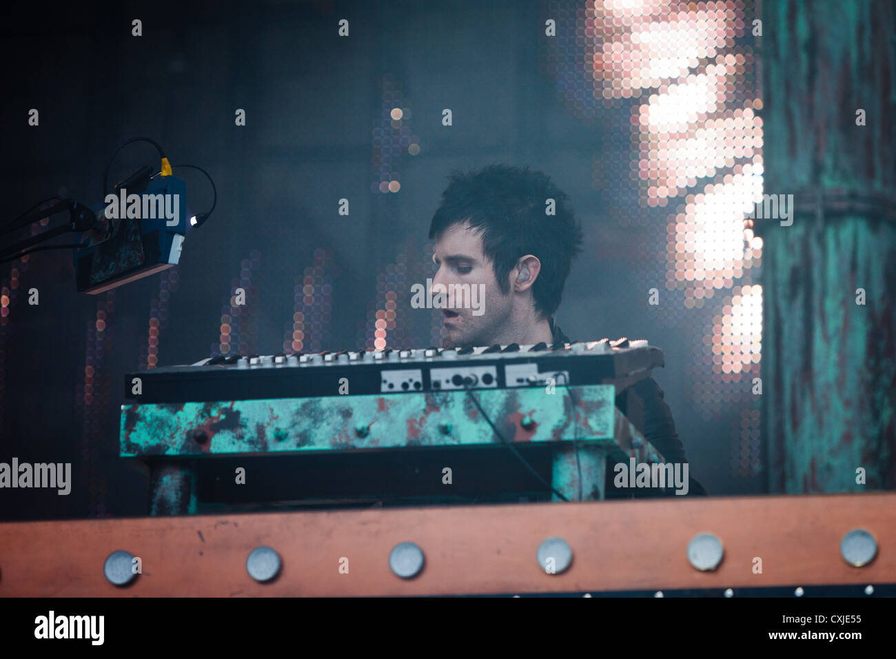 Pendulum on stage at the Eden Sessions at The Eden Project, Cornwall in ...