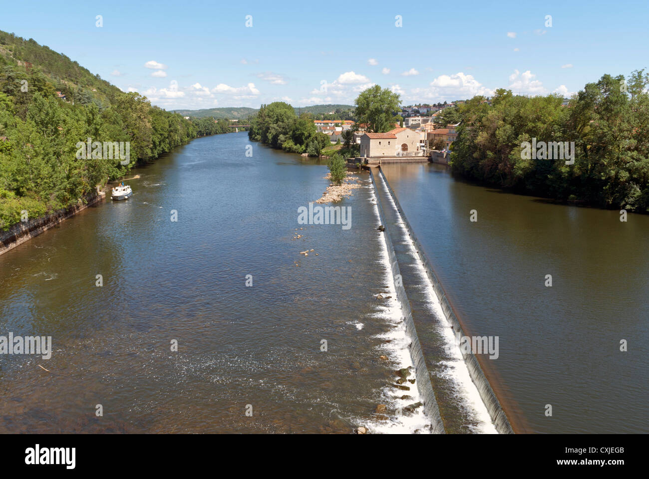 The Lot River at Cahors, France Stock Photo - Alamy