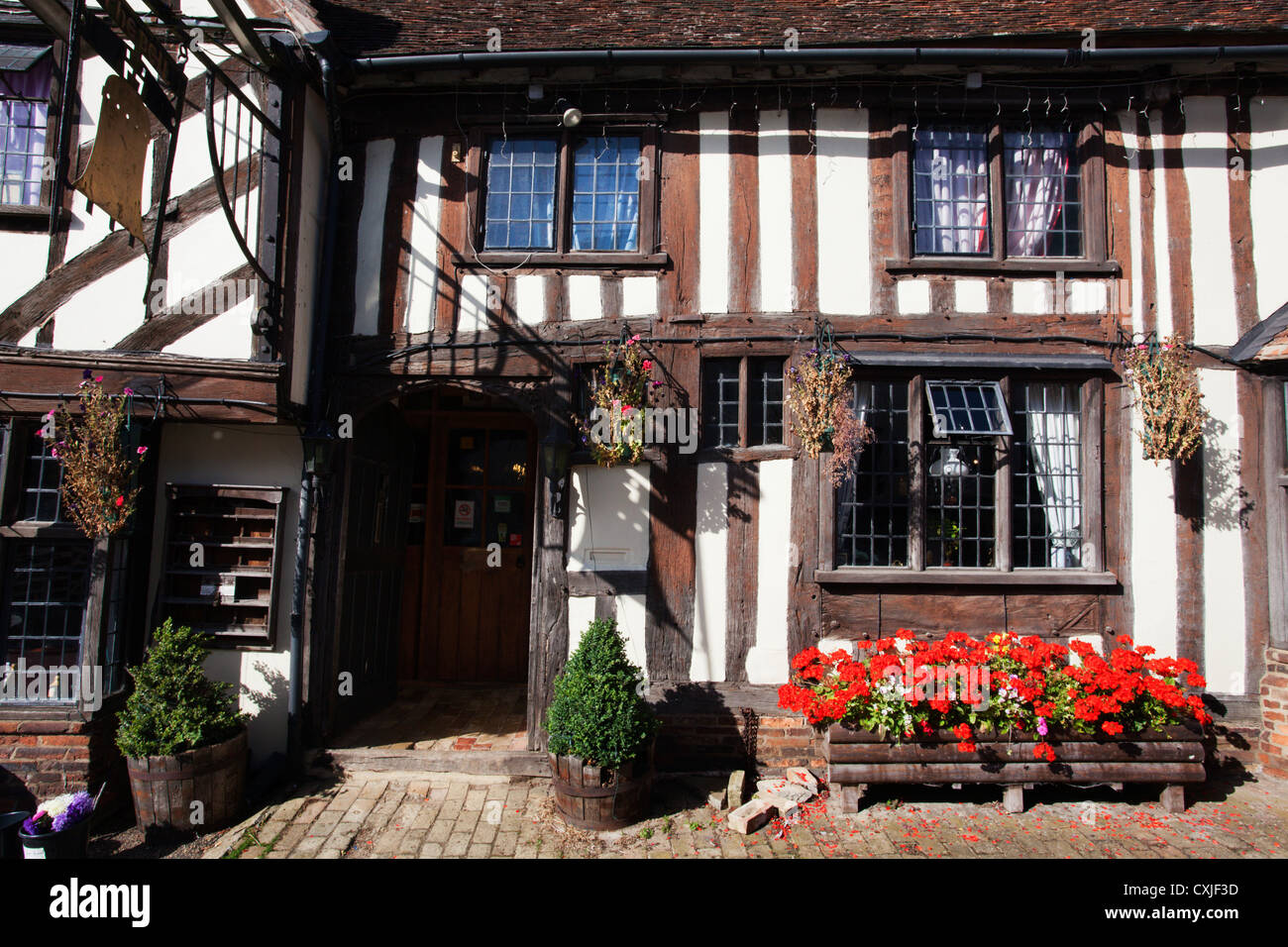 The Bell Inn at Kersey Suffolk England Stock Photo - Alamy