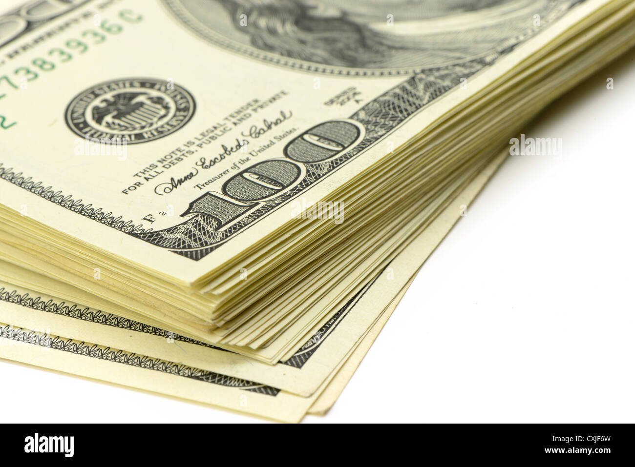 pack of dollars.Highly detailed picture of American money Stock Photo ...