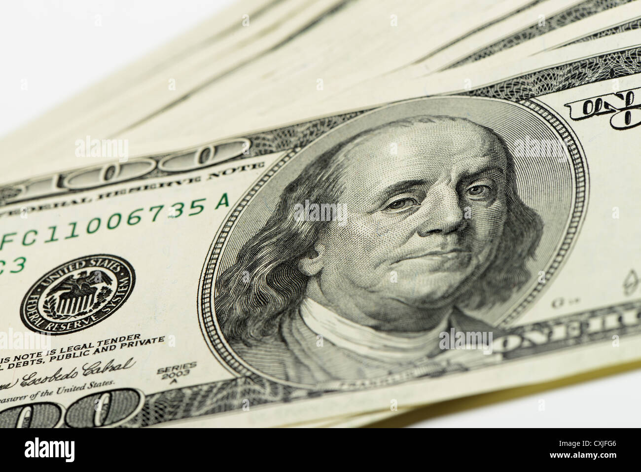 pack of dollars.Highly detailed picture of American money Stock Photo ...