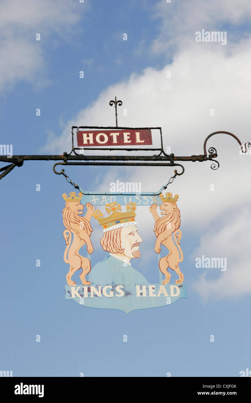 King Head Inn Sign Bungay Suffolk England UK Stock Photo - Alamy