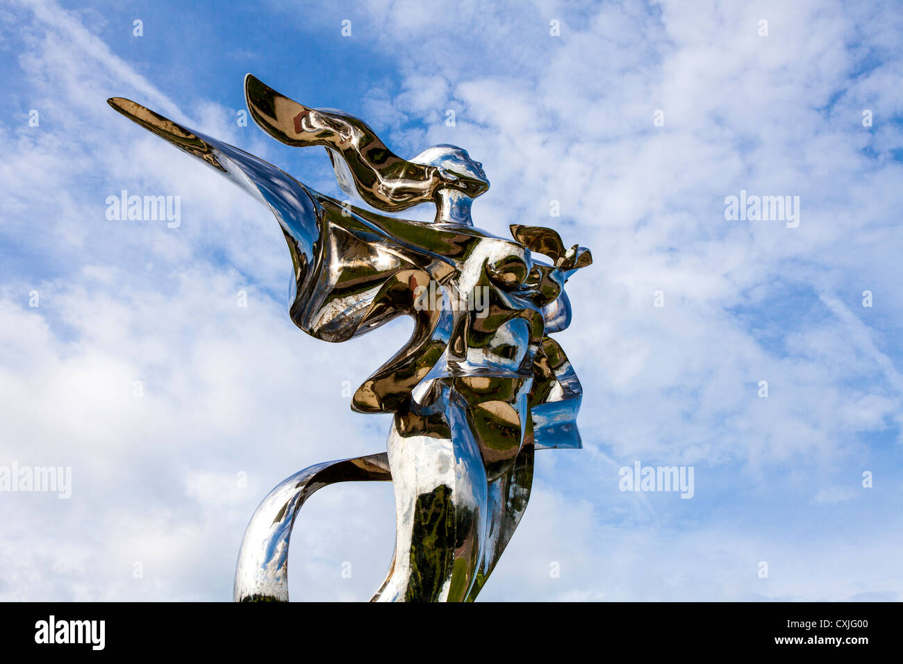 Statue of World Peace at Granchamp Maisy, Normandy, France Stock Photo ...