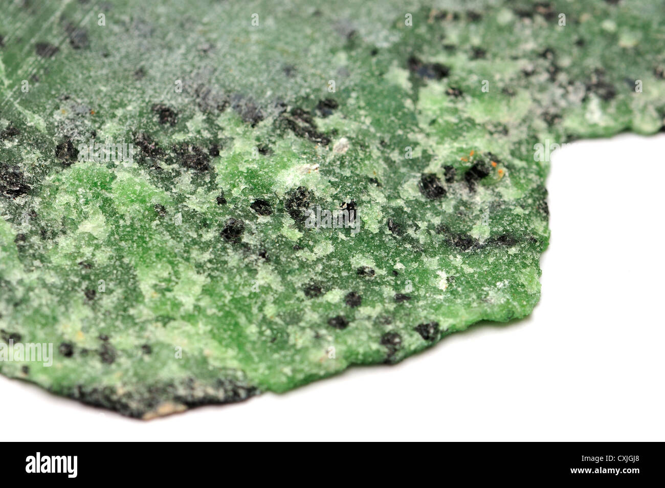 Anyolite - Green Zoisite with Ruby (from Tanzania Stock Photo - Alamy