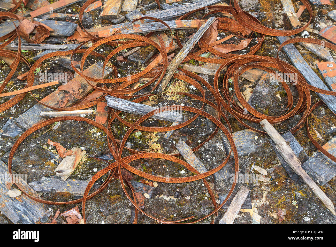 Remains of storehouse on Beechey Island in Canadian high arctic, built ...