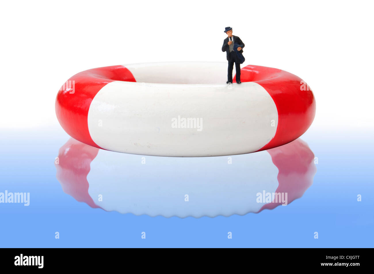 Business staying afloat Stock Photo - Alamy
