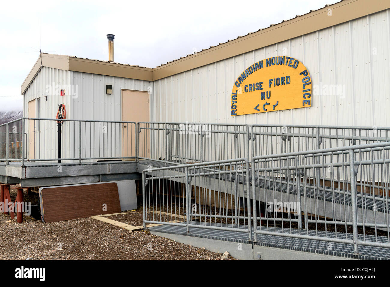 RCMP (Royal Canadian Mounted Police) station in Grise Fjord on ...