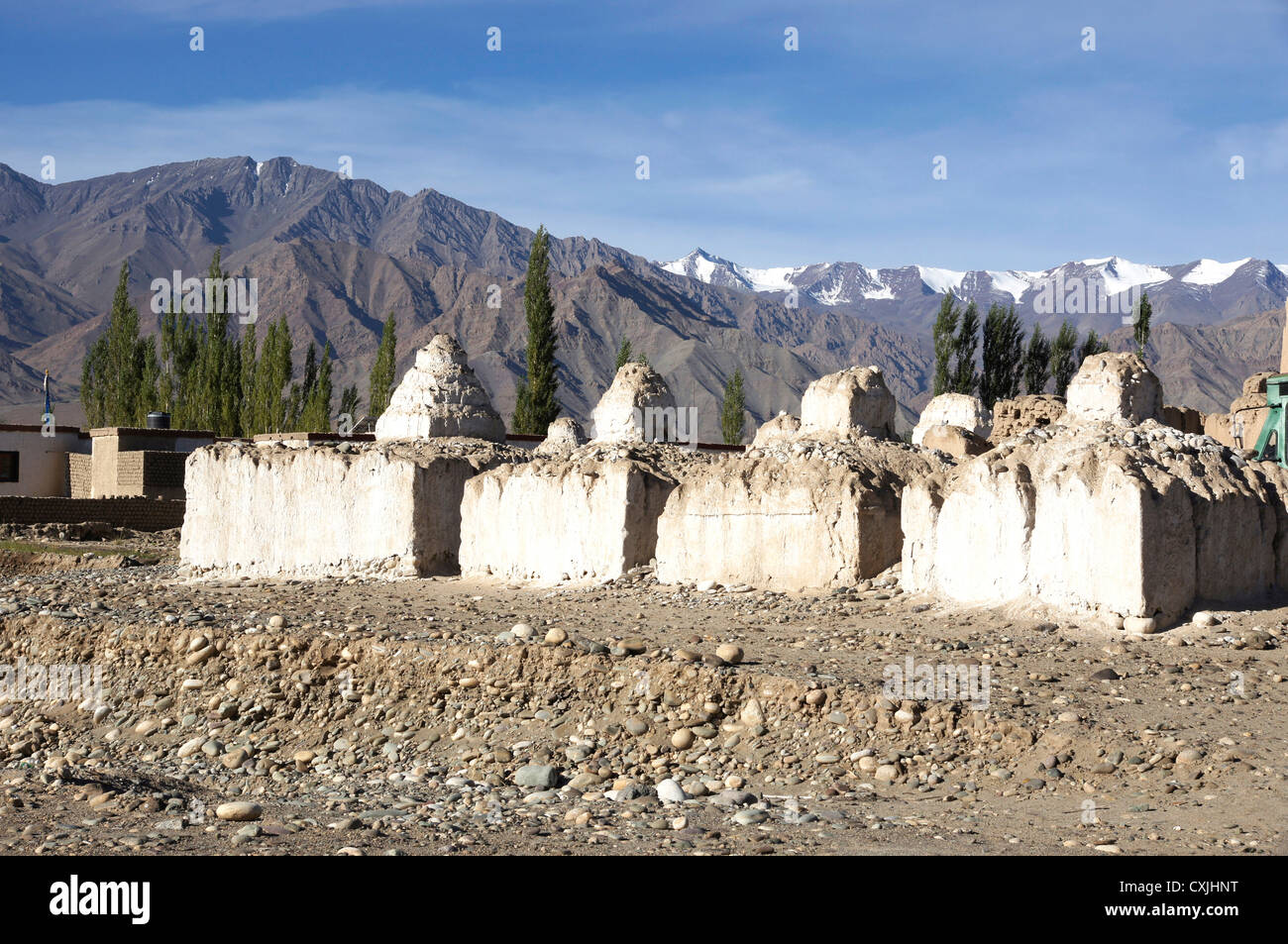 Buddhist buddhistic religious monument monuments green tree trees hi ...