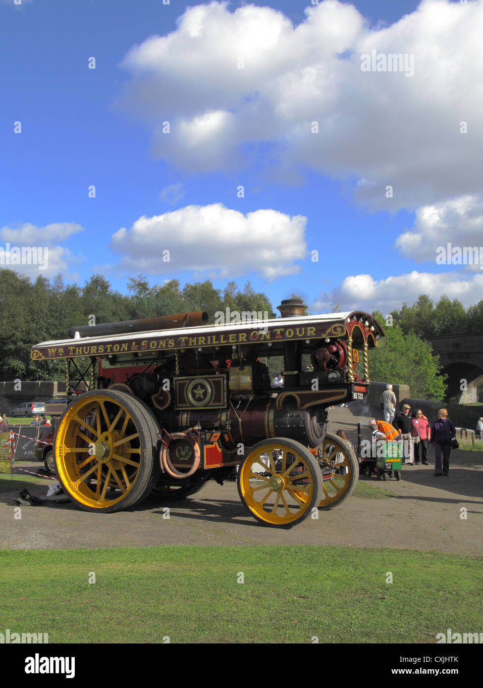Steam Traction Engine at Parkhead Locks, Dudley, West Midlands, England ...