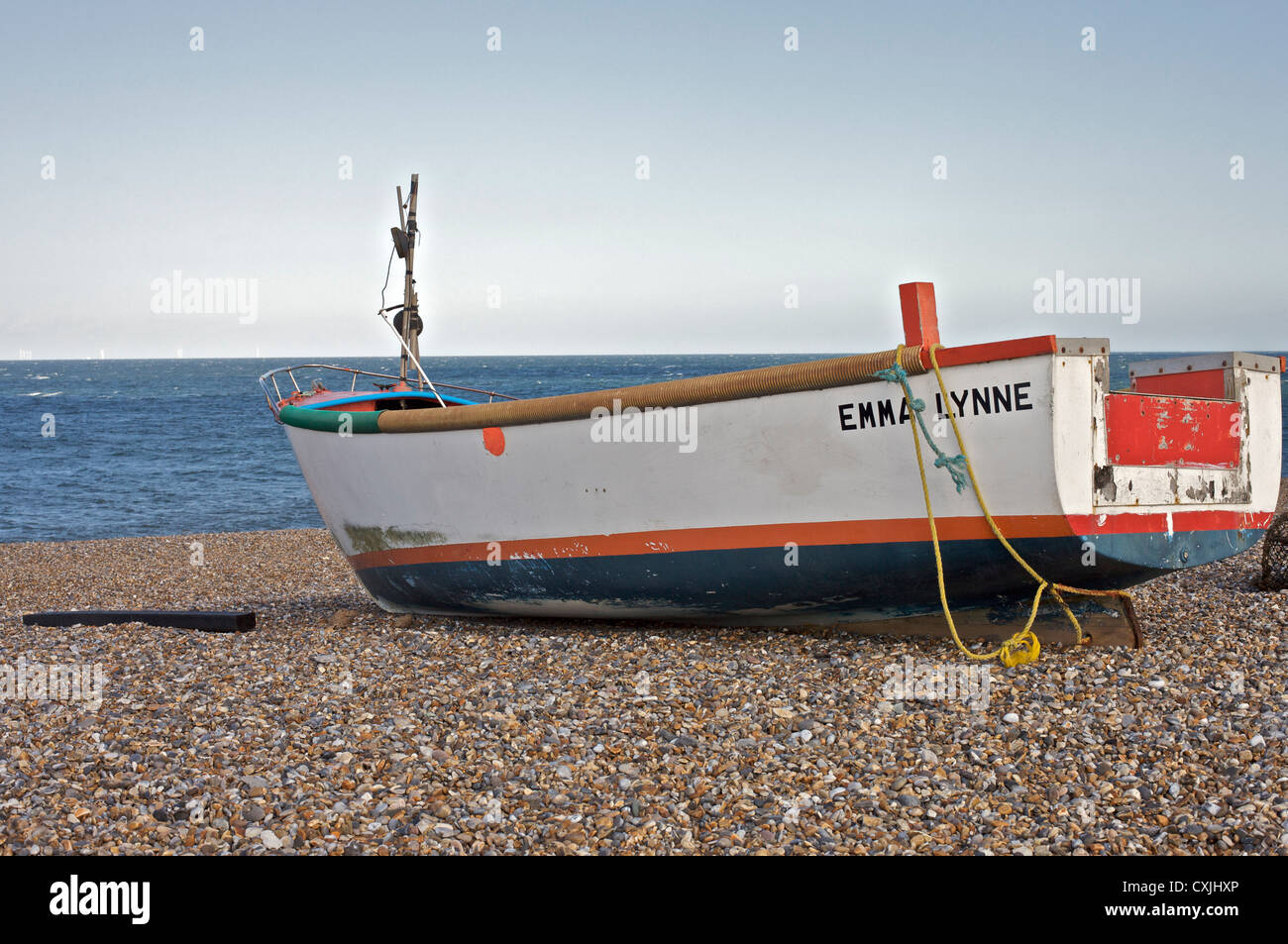 boats on a shingle beach Stock Photo - Alamy
