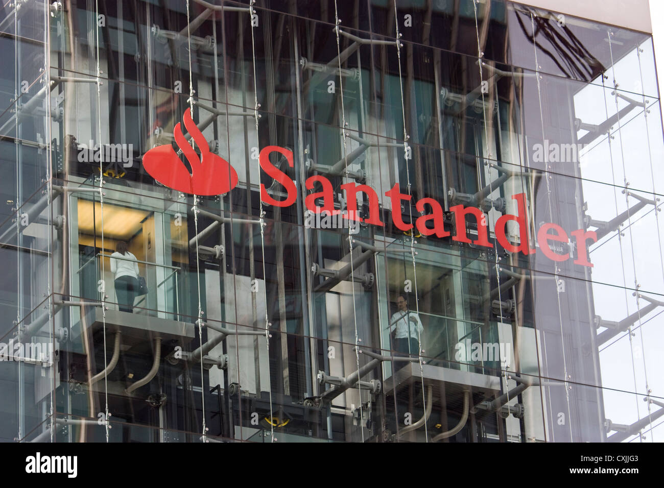 Santander bank corporate logo hi-res stock photography and images - Alamy