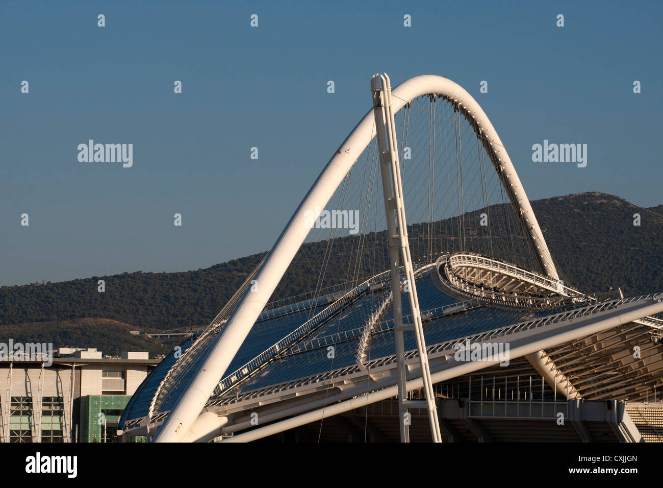 Greece, Attica, Athens, Maroussi, OAKA Olympic Stadium built in 2004 by ...