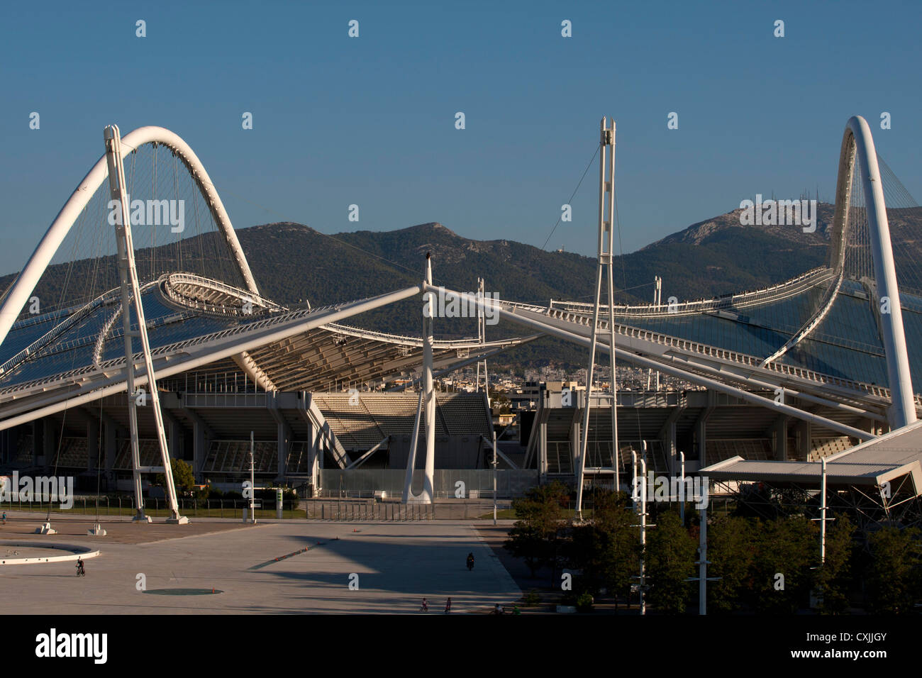 Greece, Attica, Athens, Maroussi, OAKA Olympic Stadium built in 2004 by ...
