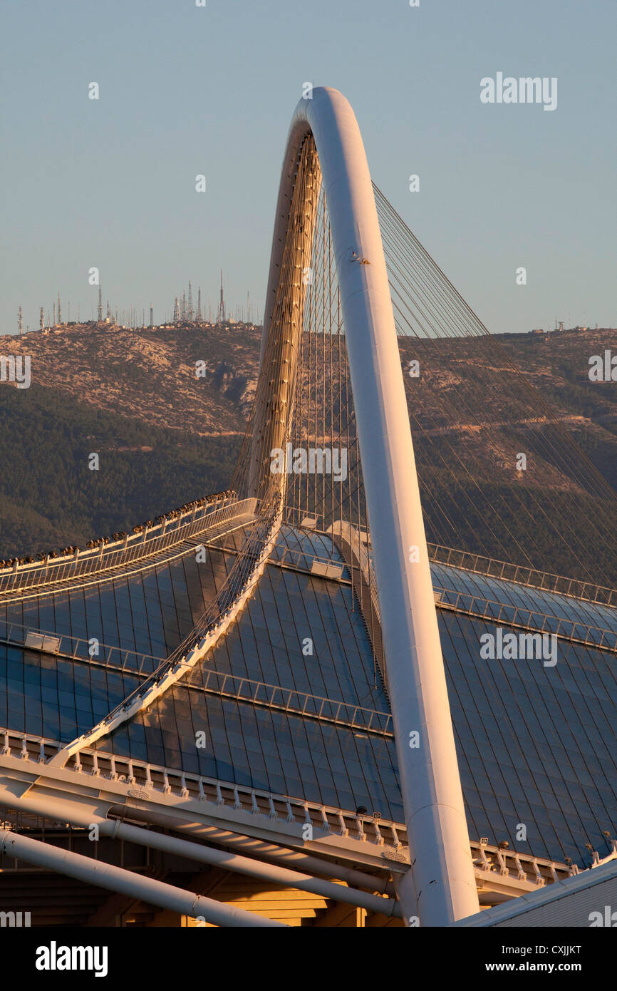 Greece, Attica, Athens, Maroussi, OAKA Olympic Stadium built in 2004 by ...
