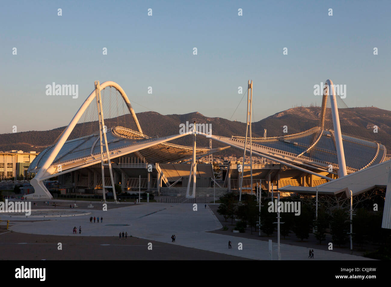 Greece, Attica, Athens, Maroussi, OAKA Olympic Stadium built in 2004 by ...