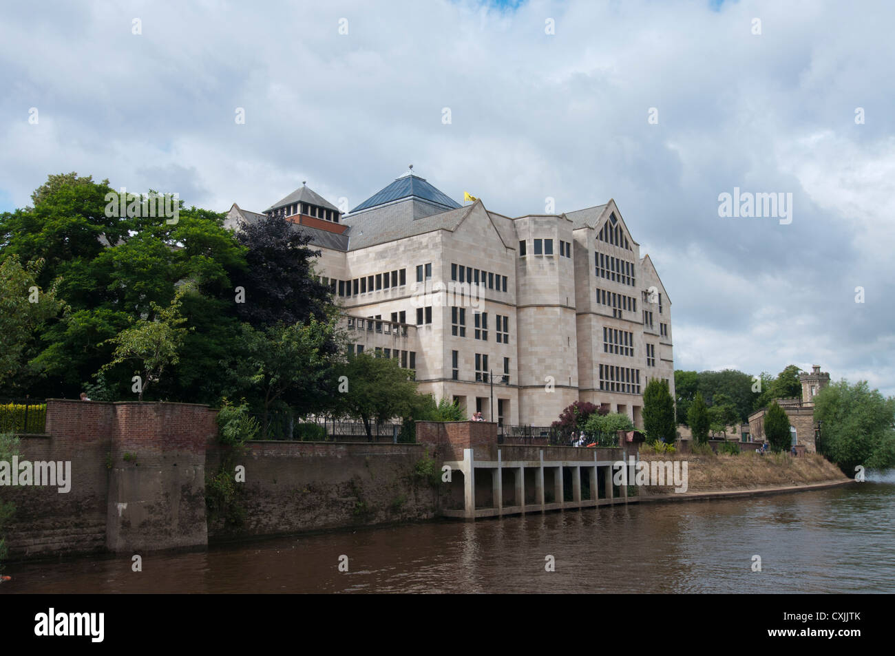 Aviva office in York from the River Ouse Stock Photo - Alamy