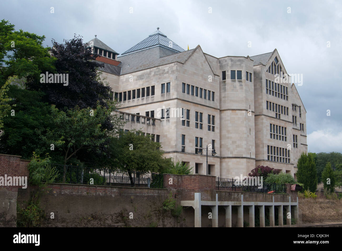 Aviva office in York from the River Ouse Stock Photo - Alamy