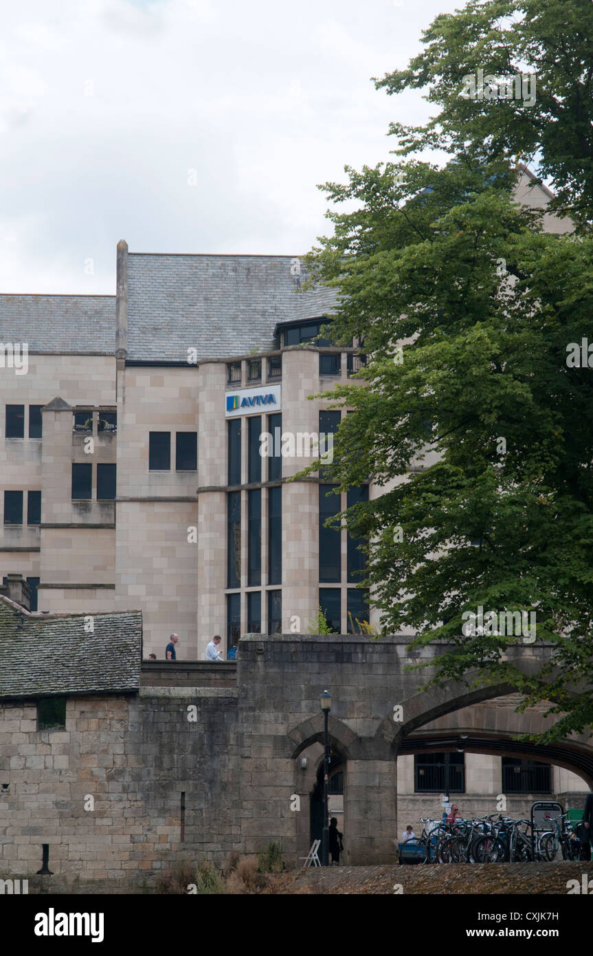 Aviva office in York from the River Ouse Stock Photo - Alamy