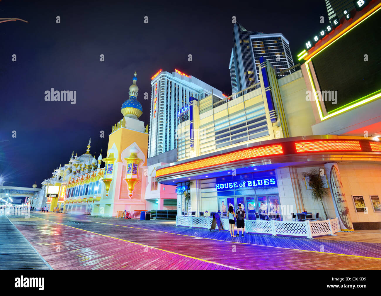Atlantic city boardwalk and night hi-res stock photography and images ...