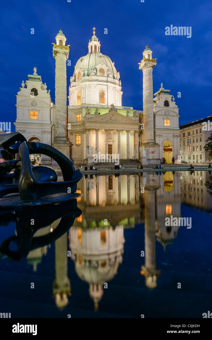 Karlskirche, Karlsplatz, Vienna, Austria, Europe Stock Photo - Alamy