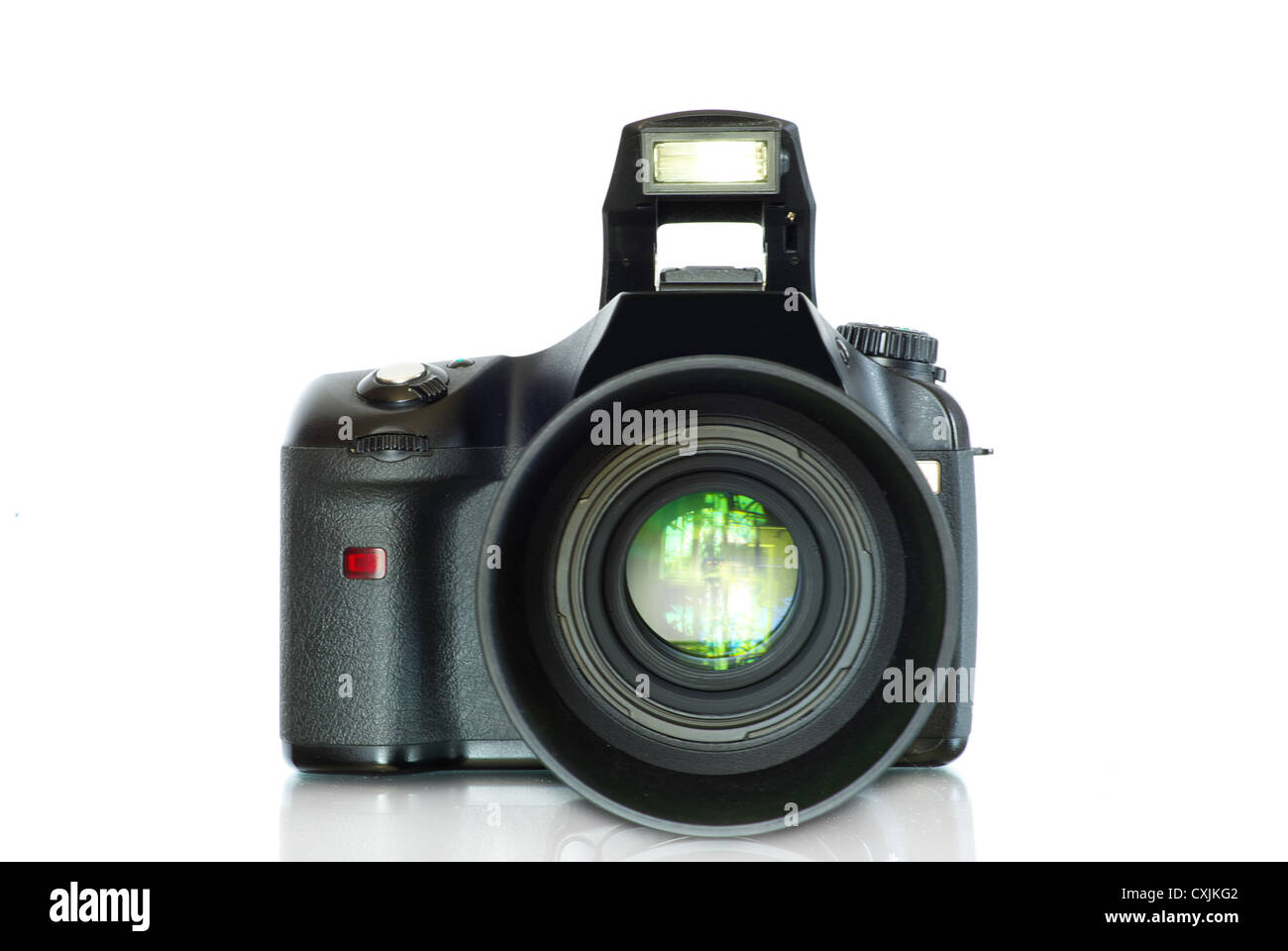 digital photo camera isolated on a white Stock Photo - Alamy