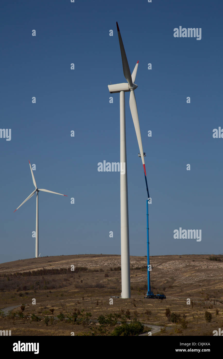 wind turbine repair Stock Photo - Alamy